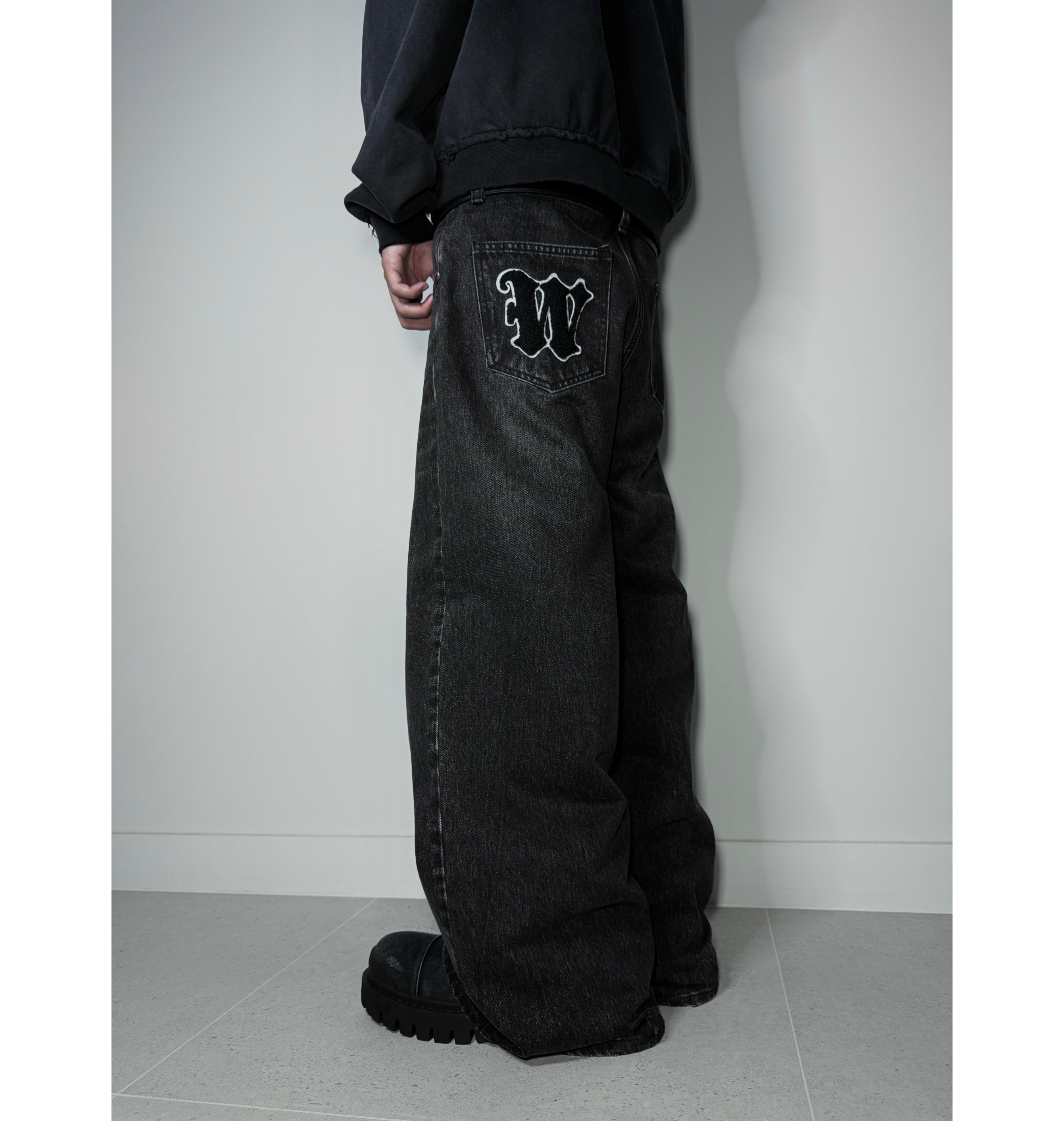 BAGGY JEANS - ASH – WASTED POTENTIAL